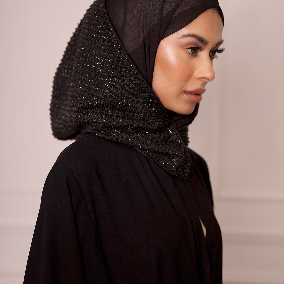 Black Handwork Beaded Hood Jacket – Arabian Nites online